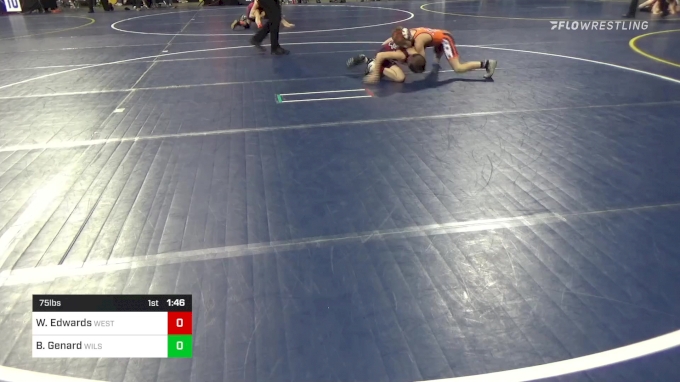 75 lbs Round Of 16 - William Edwards, West Branch vs Brady Genard, Wilson
