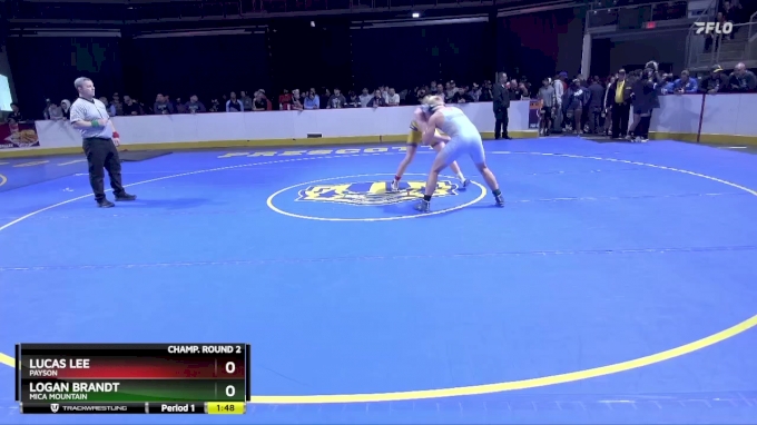 165 lbs Champ. Round 2 - Logan Brandt, Mica Mountain vs Lucas Lee, Payson
