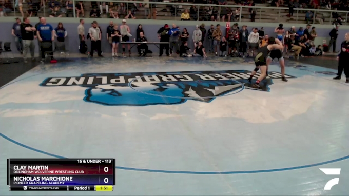 113 lbs Final - Nicholas Marchione, Pioneer Grappling Academy vs Clay ...