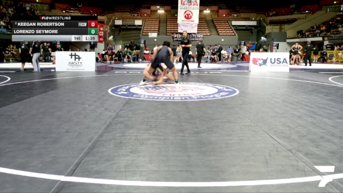 Junior Boys - 175 lbs Champ. Round 2 - Lorenzo Seymore vs Keegan ...