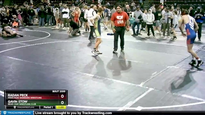 105 lbs Cons. Semi - Gavin Stow, Bear Cave Wrestling Club vs Radan Peck ...