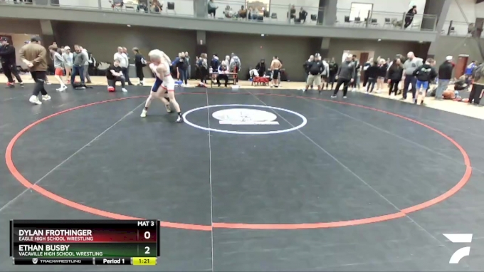100 lbs Semifinal - Dylan Frothinger, Eagle High School Wrestling vs ...