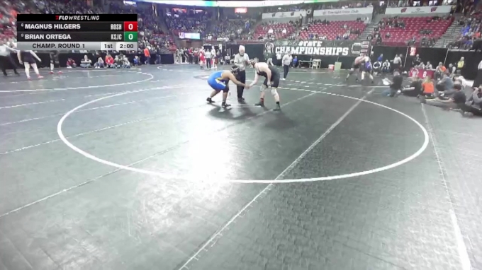D3-285 lbs Champ. Round 1 - Brian Ortega, Ken. St. Joseph Cath. Ac. vs ...