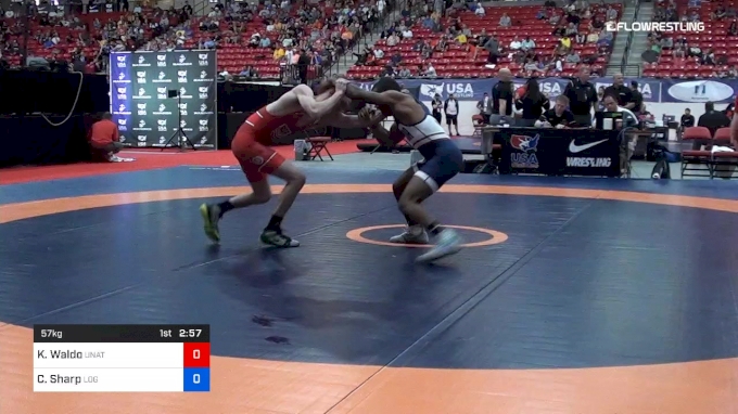 57 kg Cons 16 #1 - Kyle Waldo, Unattached vs Christian Sharp, Legends ...