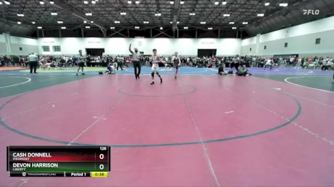 126 lbs Cons. Semi - Devon Harrison, Liberty vs Cash Donnell, Piedmont