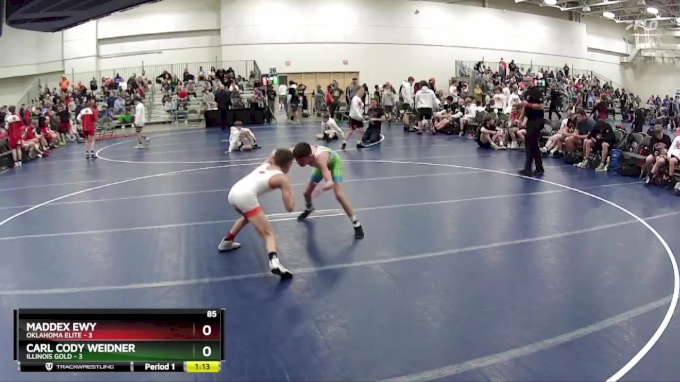 85 lbs Finals (8 Team) - Maddex Ewy, Oklahoma Elite vs Carl Cody ...