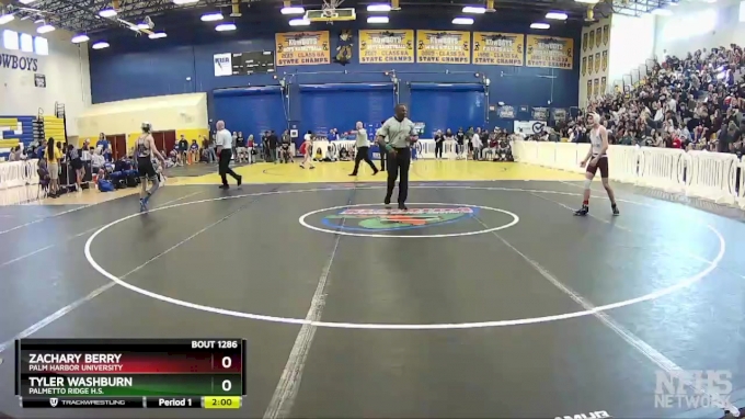 113 lbs Semifinal - ZACHARY BERRY, Palm Harbor University vs Tyler ...