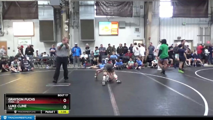110 lbs Round 5 (8 Team) - Grayson Fuchs, POWA vs Luke Cline, TSB