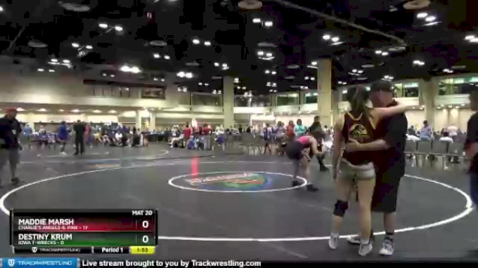 120 lbs Placement (16 Team) - Maddie Marsh, Charlie`s Angels-IL Pink vs ...