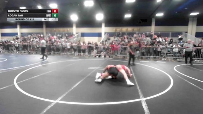 126 lbs Round Of 128 - Korver Biggs, Sunkids vs Logan Tan, Martin ...