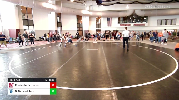 165 lbs Consi Of 8 #2 - Patrick Wunderlich, Newberry vs David Berkovich ...