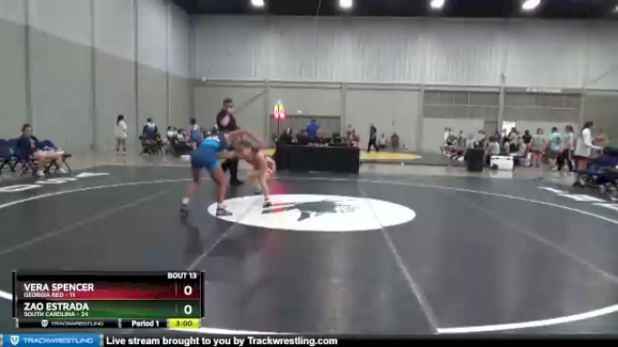 122 lbs Placement Matches (8 Team) - Vera Spencer, Georgia Red vs Zao ...