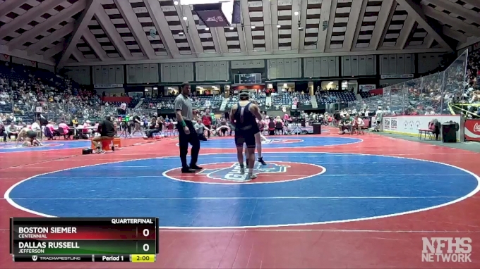 5A-150 lbs Quarterfinal - Boston Siemer, Centennial vs Dallas Russell ...