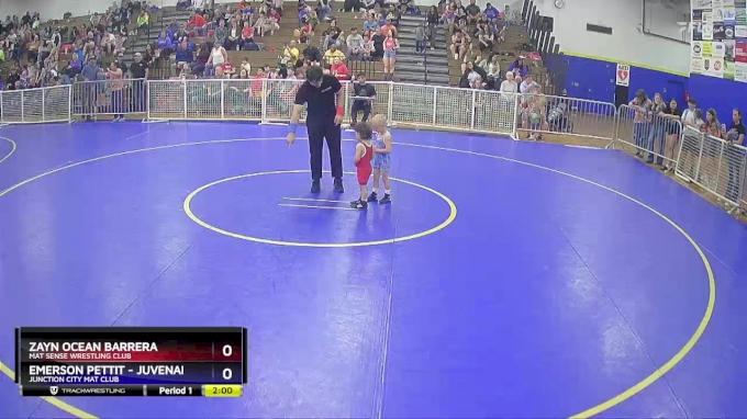 37 lbs Round 1 - Zayn Ocean Barrera, Mat Sense Wrestling Club vs ...