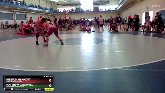 197 lbs Cons. Round 2 - Matthew Caldwell, Penn State Behrend vs Weston ...