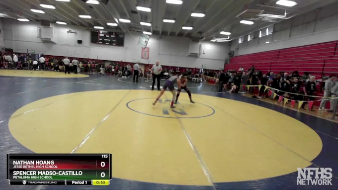 115 lbs Cons. Round 4 - Nathan Hoang, Jesse Bethel High School vs ...