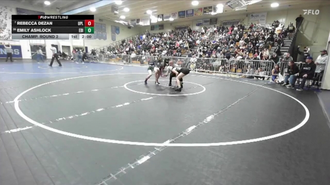 110 lbs Champ. Round 2 - Rebecca Dezan, Upland vs Emily Ashlock, Edison