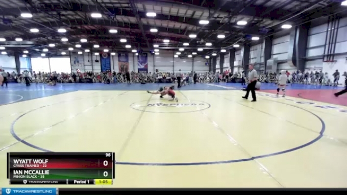 96 lbs Rd# 6- 9:00am Saturday Final Pool - Wyatt Wolf, Crass Trained vs ...