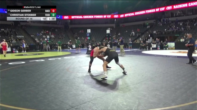 165 lbs Round Of 16 - Gideon Gerber, Oakdale (SJ) vs Christian Stoeber ...