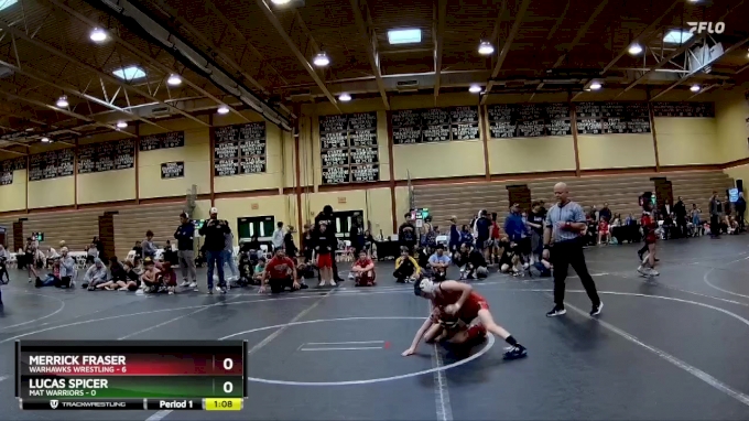 68 lbs Round 2 (10 Team) - Merrick Fraser, Warhawks Wrestling vs Lucas ...