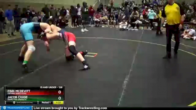 136 lbs Champ. Round 2 - Finn McDevitt, Oxford Wrestling vs Jacob Chase ...