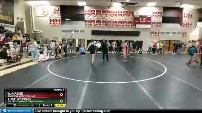 120-130 lbs Round 3 - Aj Hague, Bear Cave Wrestling Club vs Luke ...