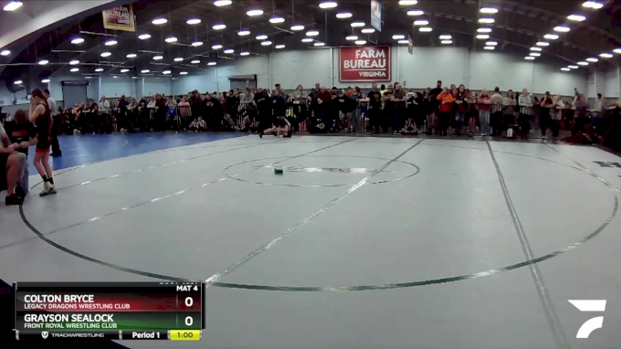 78 lbs Quarterfinal - Colton Bryce, Legacy Dragons Wrestling Club vs ...