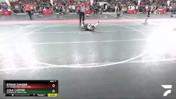 80 lbs Champ. Round 1 - Ethan Zander, Mt. Horeb Area Wrestling vs Cole ...