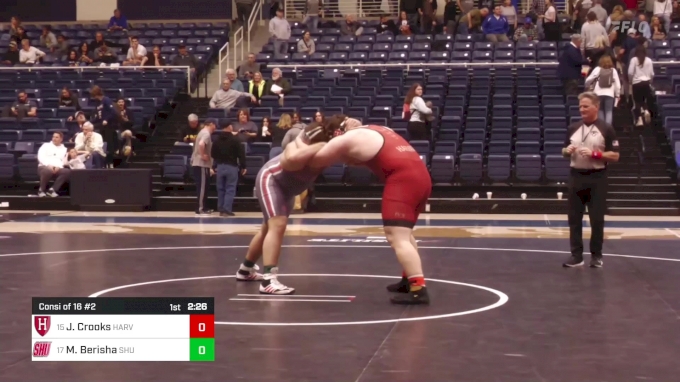 285 lbs Consi Of 16 #2 - Jeffrey Crooks, Harvard vs Marc Berisha ...