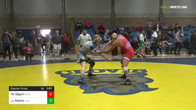 160 lbs Quarterfinal - Matthew Olguin, Buchanan vs Jaxon Moore ...