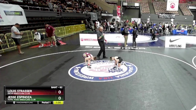 62 lbs Champ. Round 1 - Louis Strasser, Delta Wrestling Club vs Jesse ...
