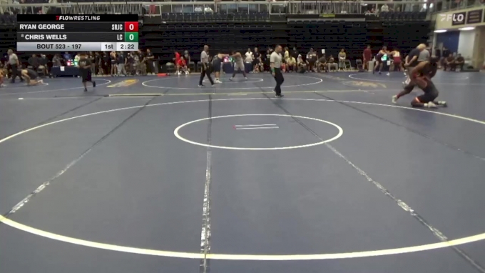 197 lbs Semifinal - Chris Wells, Lassen College vs Ryan George, Santa ...