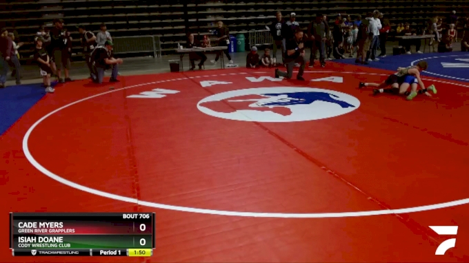 74 lbs 2nd Place Match - Cade Myers, Green River Grapplers vs Isiah ...