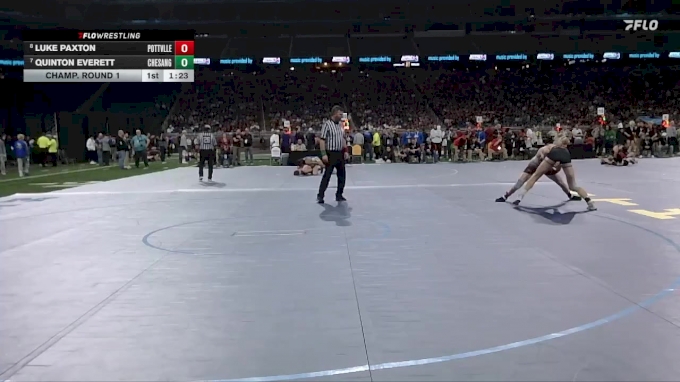 D3-138 lbs Champ. Round 1 - Quinton Everett, Chesaning vs Luke Paxton ...