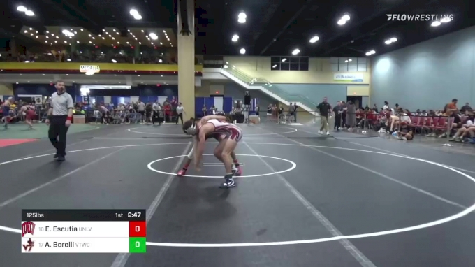 125 lbs Round Of 32 - Erik Escutia, UNLV vs Anthony Borelli, Virginia ...
