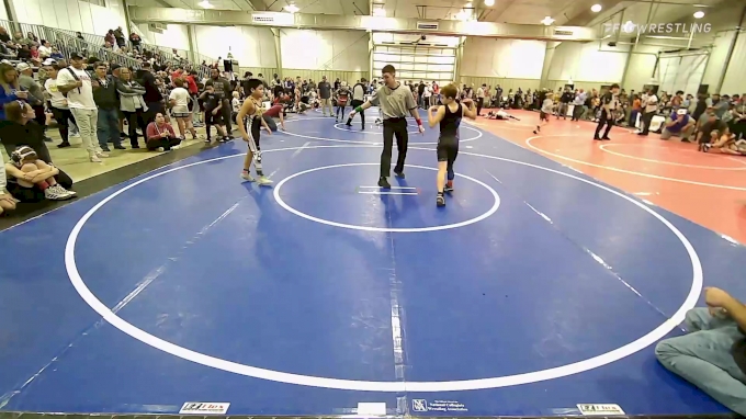 90 lbs Quarterfinal - Chance Dewey, Tulsa Blue T Panthers vs Brilan ...