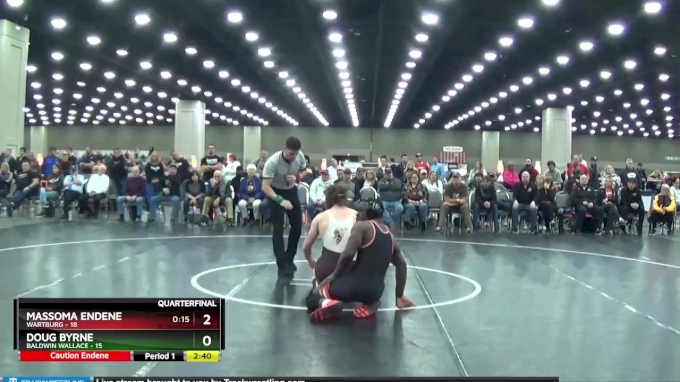 197 lbs Quarters & 1st Wb (16 Team) - Massoma Endene, Wartburg vs Doug ...