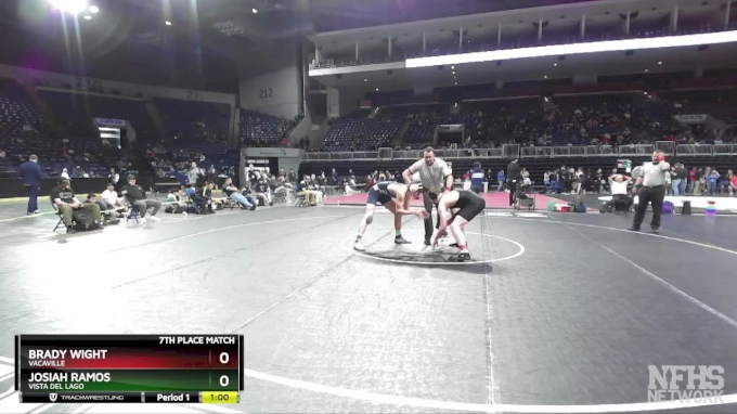 175 lbs 7th Place Match - Brady Wight, Vacaville vs Josiah Ramos, Vista ...