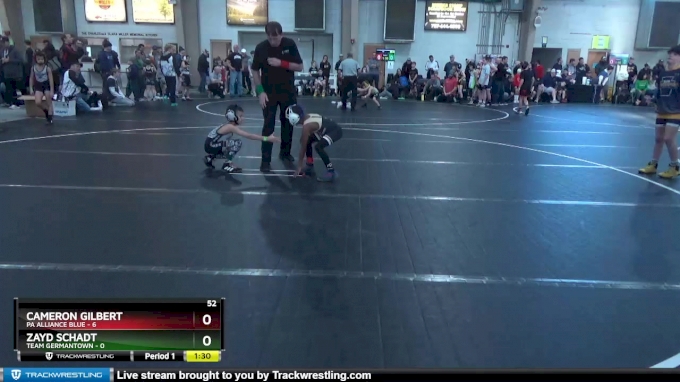 52 lbs Round 1 - Cameron Gilbert, PA Alliance Blue vs Zayd Schadt, Team ...