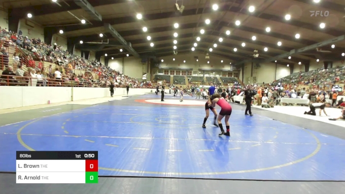 80 lbs Rr Rnd 4 - Lizzie Brown, The Storm Wrestling Center vs Rachel ...