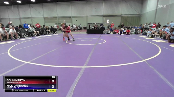 132 lbs Quarterfinals (8 Team) - Colin Martin, Virginia Blue vs Nick ...