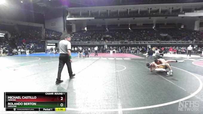 126 lbs Champ. Round 1 - Michael Castillo, Merced vs Rolando Berton ...