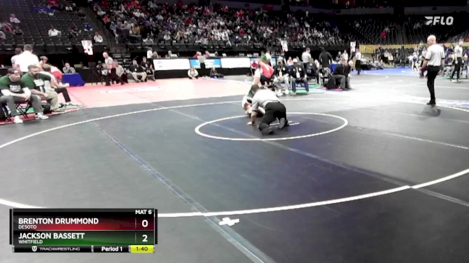 120 Class 3 lbs Champ. Round 1 - Jackson Bassett, Whitfield vs Brenton ...