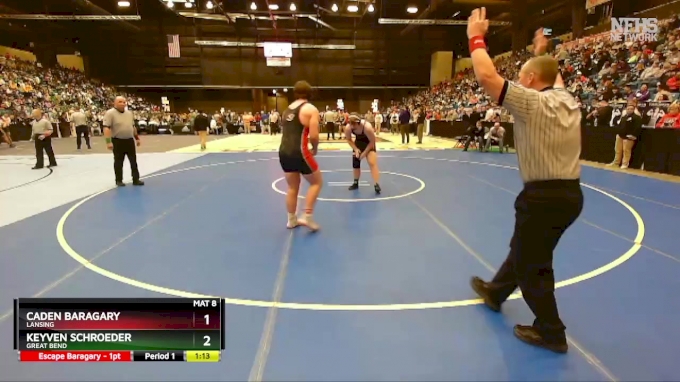 5A-215 lbs Champ. Round 1 - Caden Baragary, Lansing vs Keyven Schroeder ...