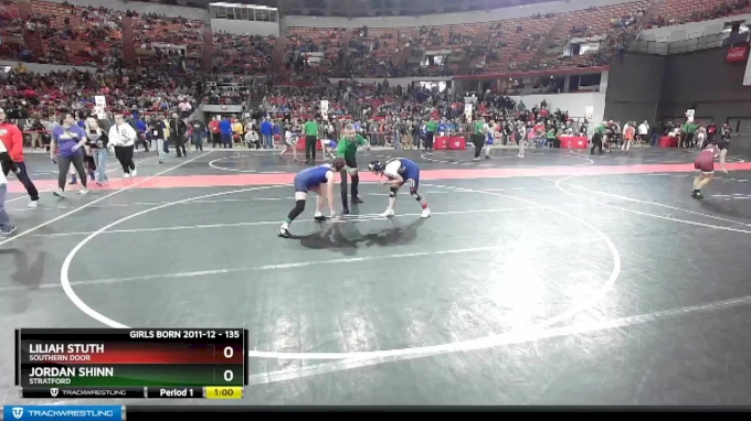 135 lbs Champ. Round 1 - Liliah Stuth, Southern Door vs Jordan Shinn ...