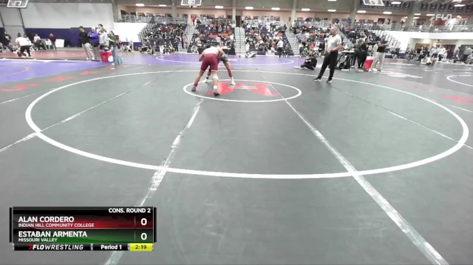 141 lbs Cons. Round 2 - Estaban Armenta, Missouri Valley vs Alan ...