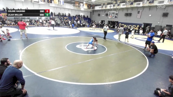 53 lbs Round 2 - Celine Hashmi, Savage House Wrestling Club vs Lilah ...