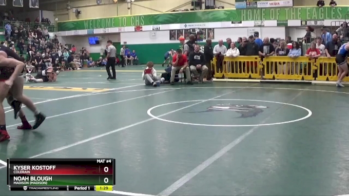 165 lbs Quarterfinal - Kyser Kostoff, COLERAIN vs Noah Blough, Madison ...