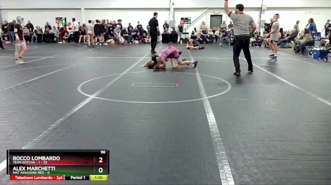 96 lbs Round 2 (4 Team) - Rocco Lombardo, Team Gotcha - 1 vs Alex ...