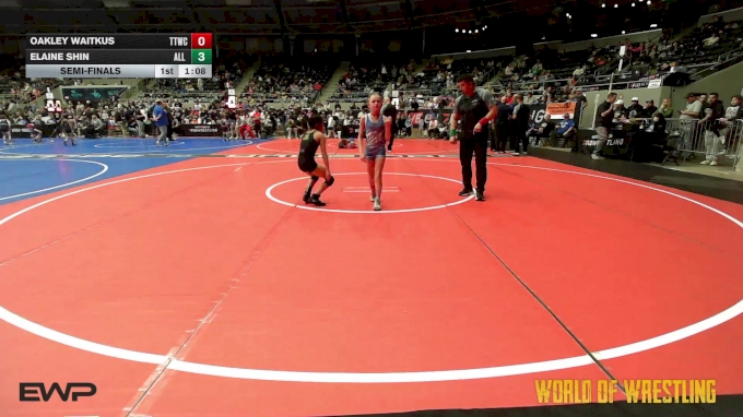 60 lbs Semifinal - Oakley Waitkus, Team Tulsa Wrestling Club vs Elaine ...
